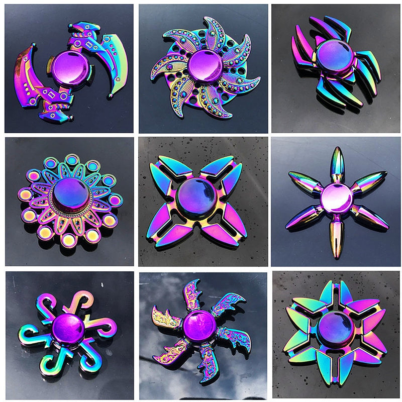 Metal Rainbow Fidget Spinners| Olivia's Fidget Lab